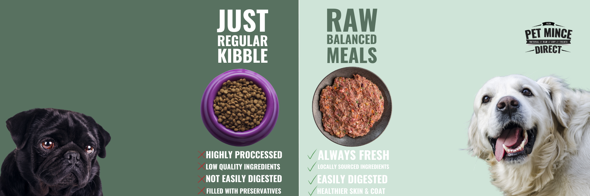 Pet Mince Direct - Natural, RAW, Preservative Free & 100% Human Grade ...