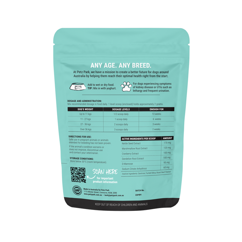 URINARY + KIDNEY SUPPLEMENT | Pet Mince Direct